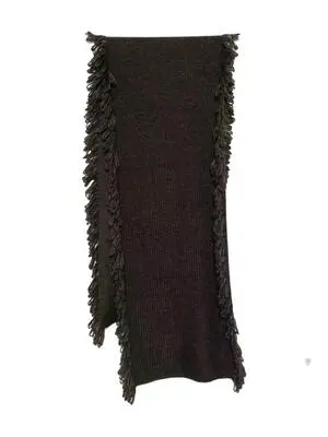 LAUREN MANOOGIAN Frayed Scarf - Brown