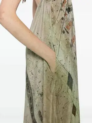 YANGKEHAN Abstract-print Maxi Dress