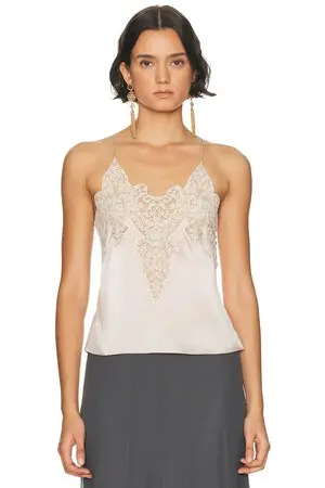 Chloé Lace Trimmed Camisole Top