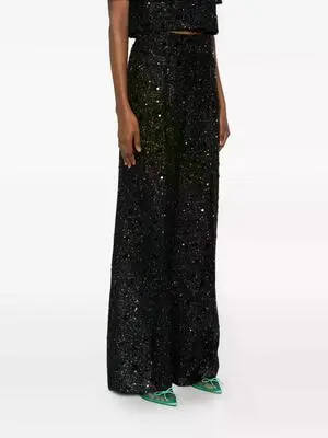 Sandro Embellished Wide-leg Trousers