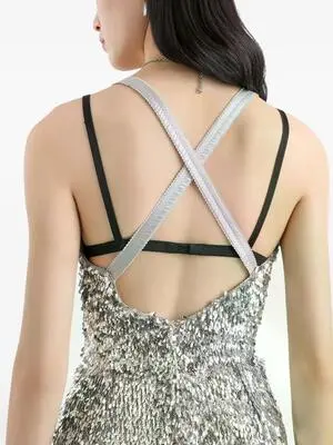 Dolce & Gabbana Sequin Crossover Dress