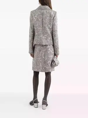 Dolce & Gabbana Floral Jacquard Single-breasted Jacket