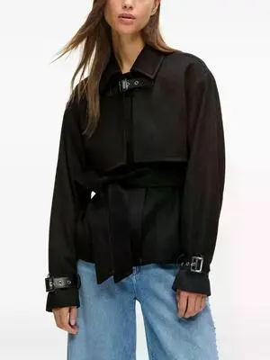 Karl Lagerfeld Belted Jacket With Tie Waist