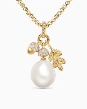 David Yurman Pearl Acorn Amulet - South Sea White Pearl