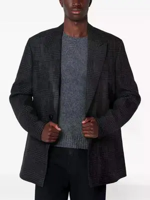 NAMACHEKO Single-breasted Check Jacket