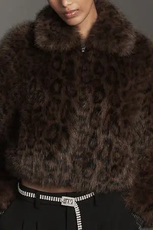 Blanknyc Faux-fur Leopard Jacket