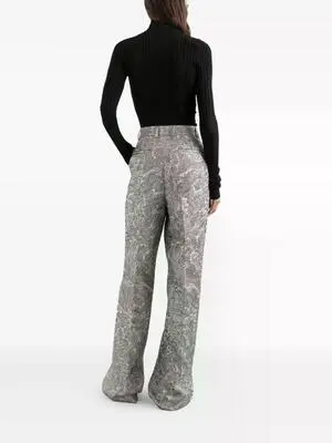 Dolce & Gabbana Floral-jacquard Lamé Trousers
