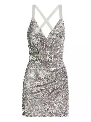 Dolce & Gabbana Sequin Crossover Dress