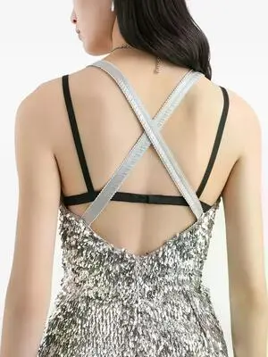 Dolce & Gabbana Sequin Crossover Dress