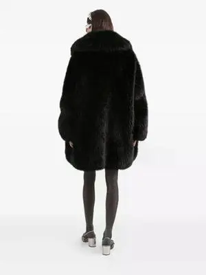 Dolce & Gabbana Fur-effect Coat - Black