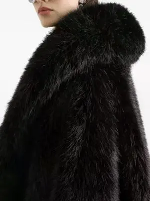 Dolce & Gabbana Fur-effect Coat - Black
