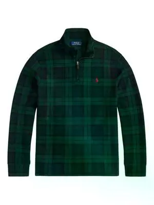 Polo Ralph Lauren Plaid Half-zip Sweater