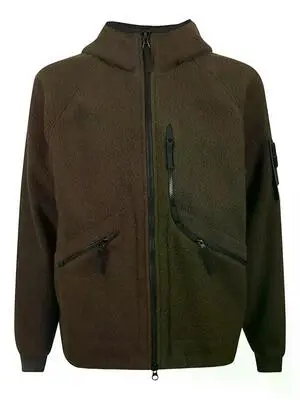 Stone Island Hooded Zip-up Jacket - Green