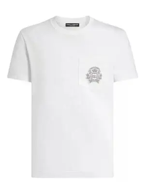 Dolce & Gabbana Logo-patch T-shirt - White