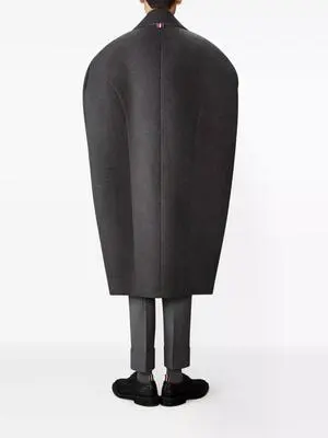 Thom Browne Melton Cocoon Coat - Grey