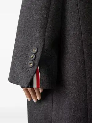 Thom Browne Melton Cocoon Coat - Grey