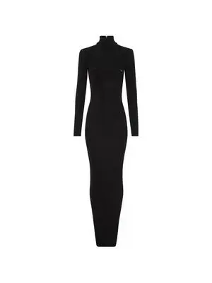 JEAN PAUL GAULTIER Long-sleeve Cut-out Back Dress - Black