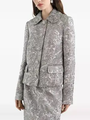 Dolce & Gabbana Floral Jacquard Single-breasted Jacket