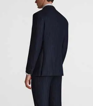 Dunhill Merino Wool Chalkstripe Bourdon Blazer