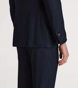 Dunhill Merino Wool Chalkstripe Bourdon Blazer