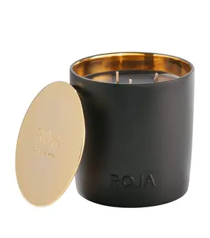 ROJA Amber Aoud 2-wick Candle - Black
