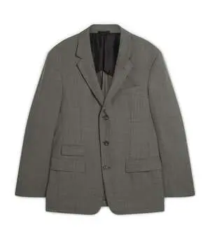 Dunhill Wool-cashmere Bourdon Blazer - Grey