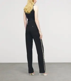 Alexander McQueen Wool Tuxedo Trousers With Embellishments