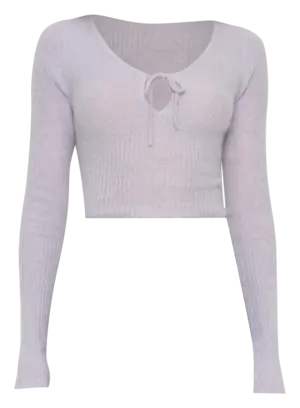REFORMATION Aimee Fine Alpaca Sweater - Purple