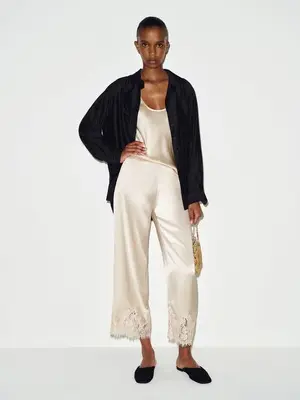 REFORMATION Carolina Lace Pant - Ivory