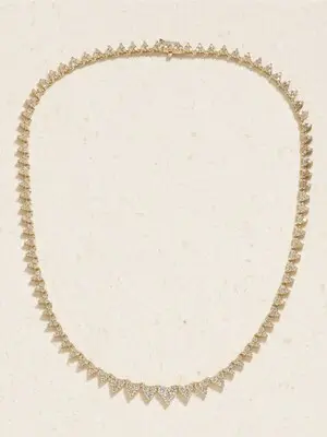 Jacquie Aiche Elizabeth 14-karat Diamond Necklace - Gold