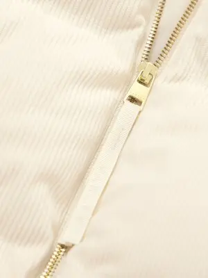 Varley Brackley Fleece-trimmed Corduroy Jacket - Neutrals