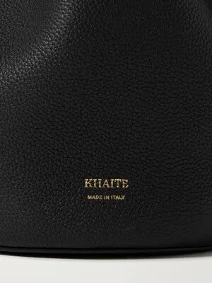 Khaite Lotus Mini Textured-leather Tote