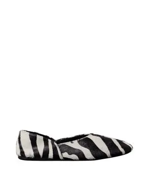 Khaite Jane Zebra-print Flats - Animal Print