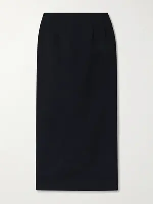 THE ROW Talor Wool Midi Skirt