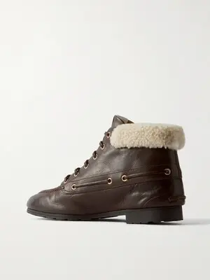 Bally Phedry Shearling-trimmed Ankle Boots