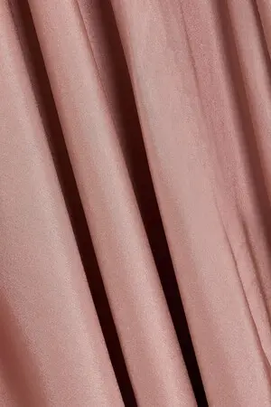 Michelle Mason Draped Silk-satin Maxi Gown - Blush