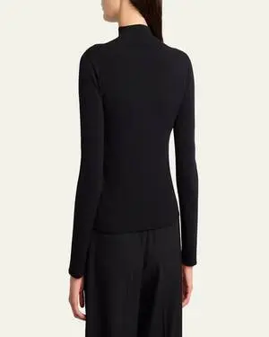 THE ROW Marciat Mock-neck Sweater