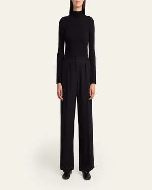 THE ROW Marciat Mock-neck Sweater