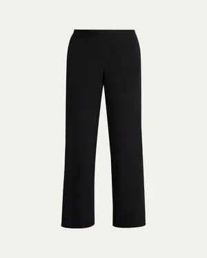 THE ROW Roger Wool-silk Twill Straight-leg Pants