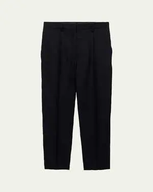 Prada Rush Stitch Wool Pants - Bleu