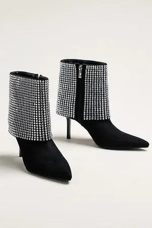 BILLINI Vanya Crystal Foldover Ankle Boots