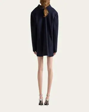 Prada Wool Jewel-button Coat