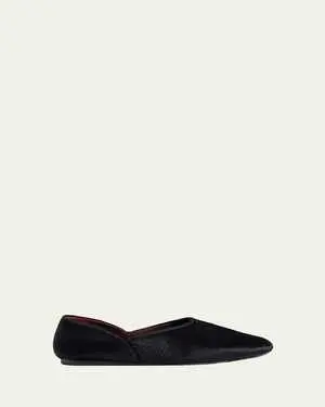 Khaite Jane Calf Hair Flats - Black