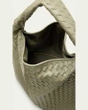 Bottega Veneta Large Hop Shoulder Bag - Travertine