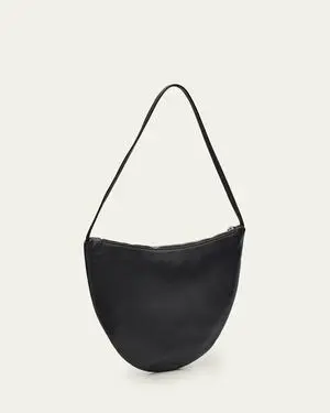 THE ROW Izzy Small Crescent Shoulder Bag - Black