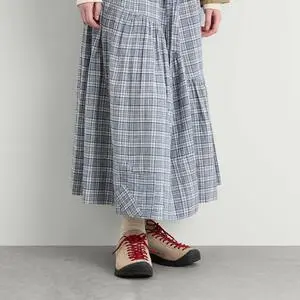 STORY MFG. Hand Orbit Gingham Cotton Skirt