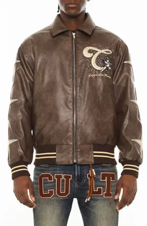 CULT OF INDIVIDUALITY Legends Embroidered Varsity Jacket