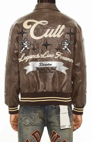 CULT OF INDIVIDUALITY Legends Embroidered Varsity Jacket