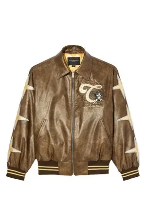CULT OF INDIVIDUALITY Legends Embroidered Varsity Jacket