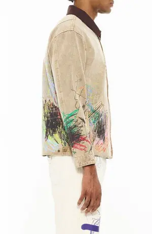 CULT OF INDIVIDUALITY Graphic Cotton Canvas Jacket